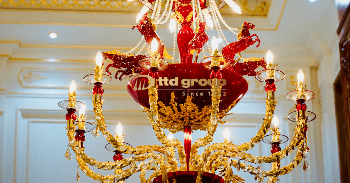 Đèn chùm Herman Royal Horses trị giá hàng tỷ đồng tại Việt Nam - TTD Group